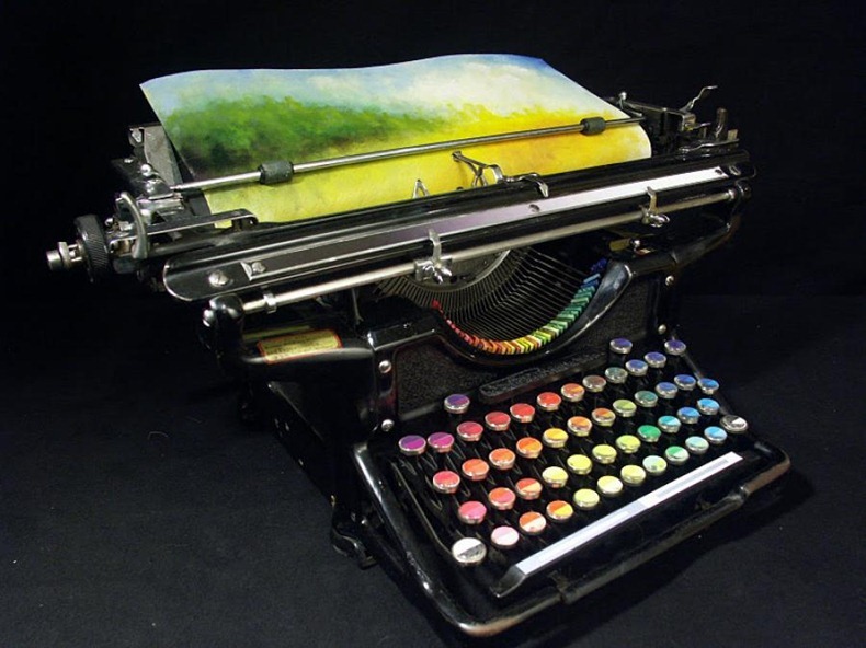 Arvind's: Chromatic Typewriter: A Typewriter That Paints